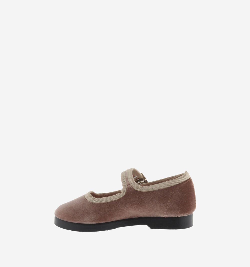 GONG-FU BALLERINE VELOURS & BOUCLE | Chaussures Victoria