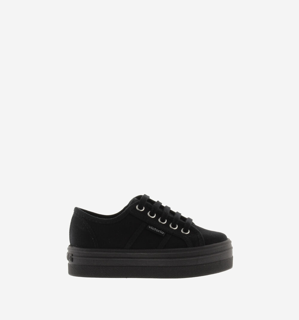 black platform plimsolls
