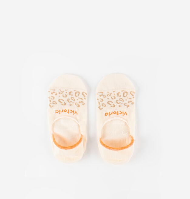 CHAUSSETTE INVISIBLE PINKIE LÉOPARD | Chaussures Victoria